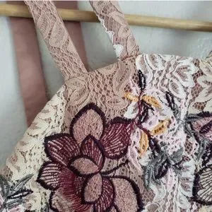 Anthropologie | Dresses | New Foxiedox Georgina Floral Appliqu Lace ...